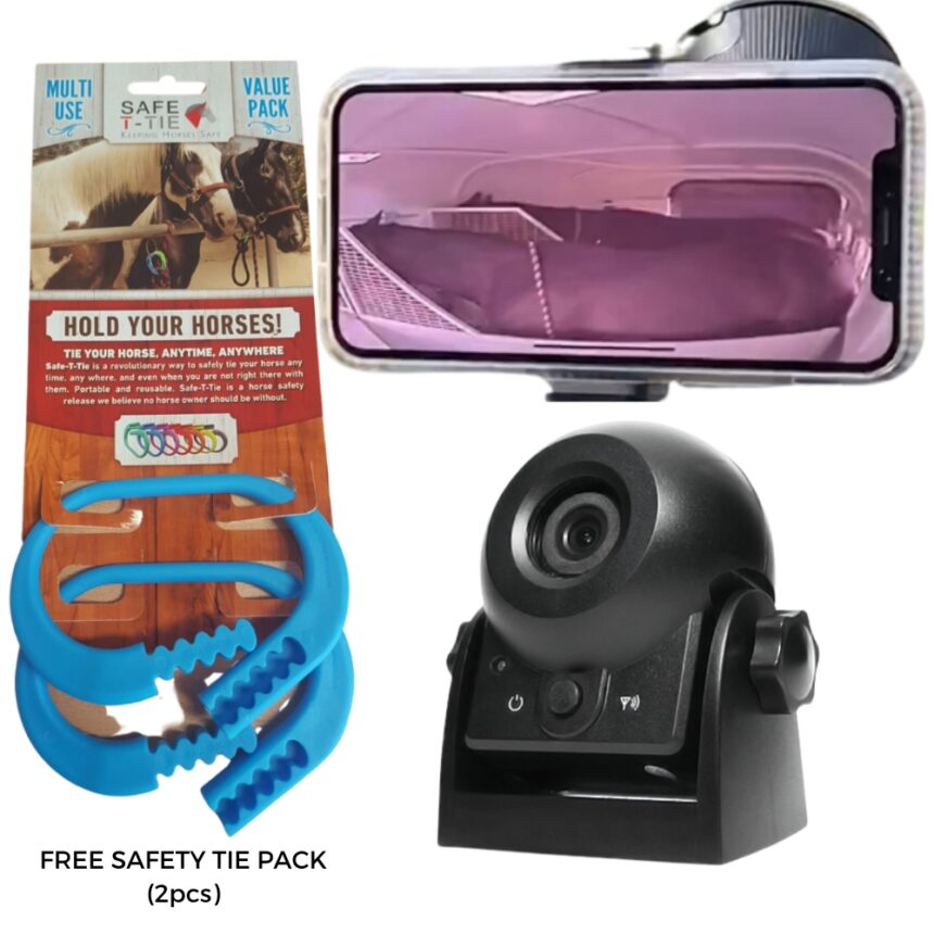 Myspy Fully wireless horse float camera + Safety Tie Twin Pack (2pcs) – MySpy